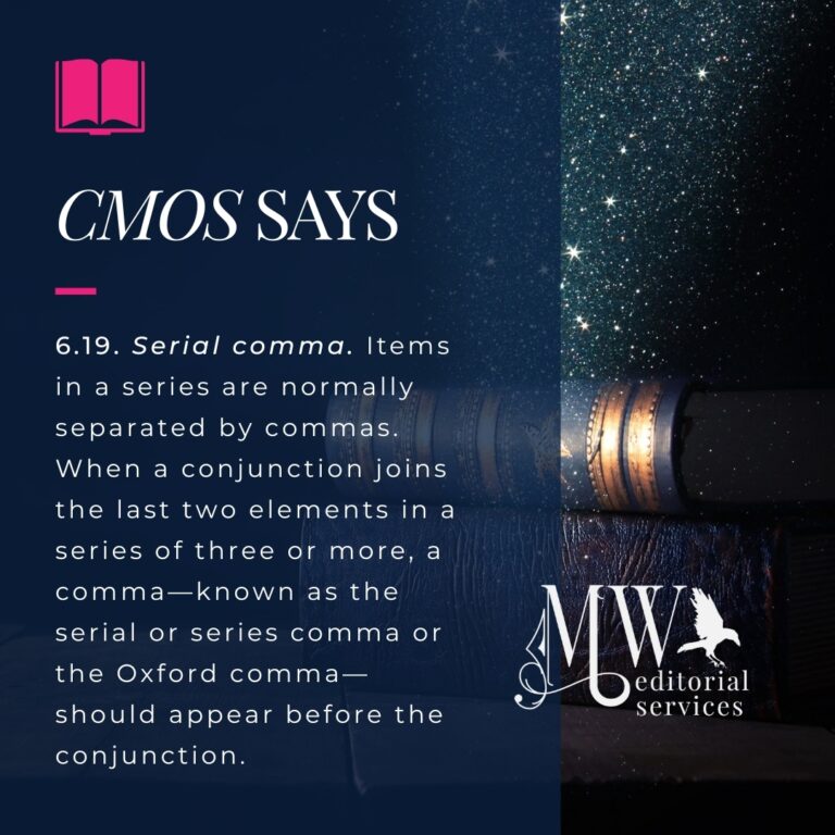 What Is the Serial Comma? (and Why You Should Use It) - Magic Words Editing